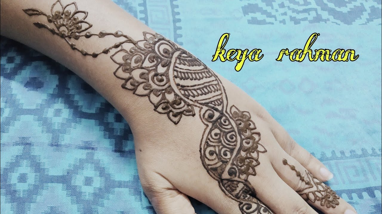 Beautiful & Easy mahadi design. Dulhan mahndi design. সহজ মেহেদী ডিজাইন ...