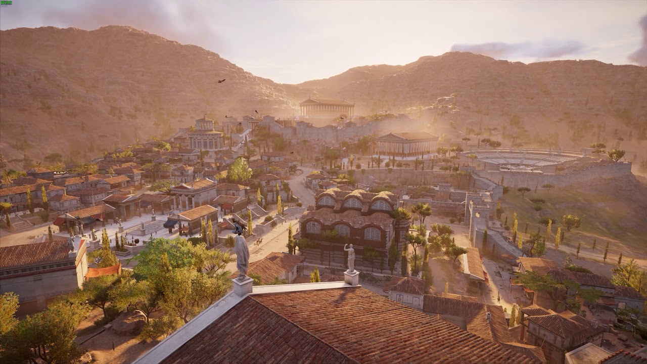 Assassin's Creed Origins - temple of zeus sync animation - YouTube