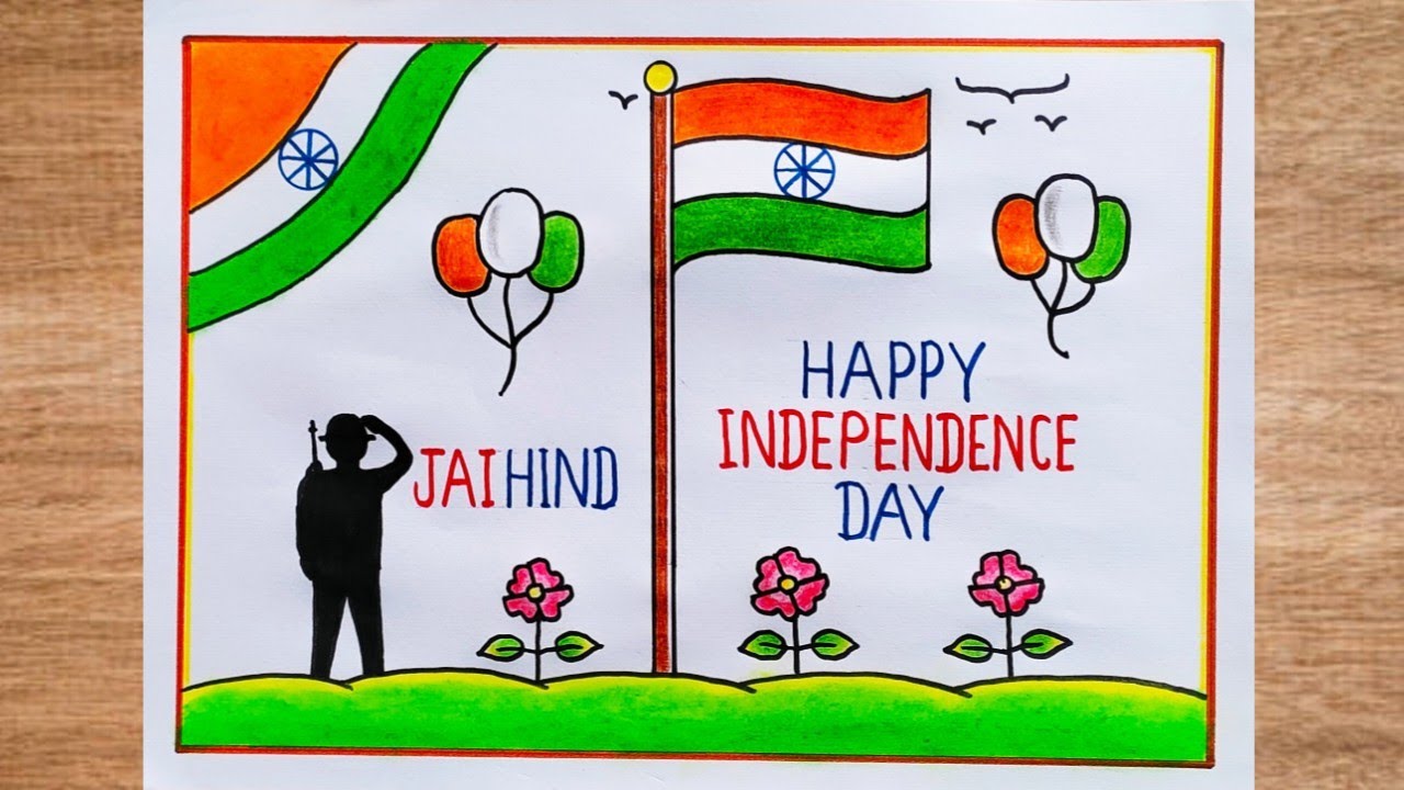 15 August Special Drawing / How to Draw Independence Day Poster Easy ...