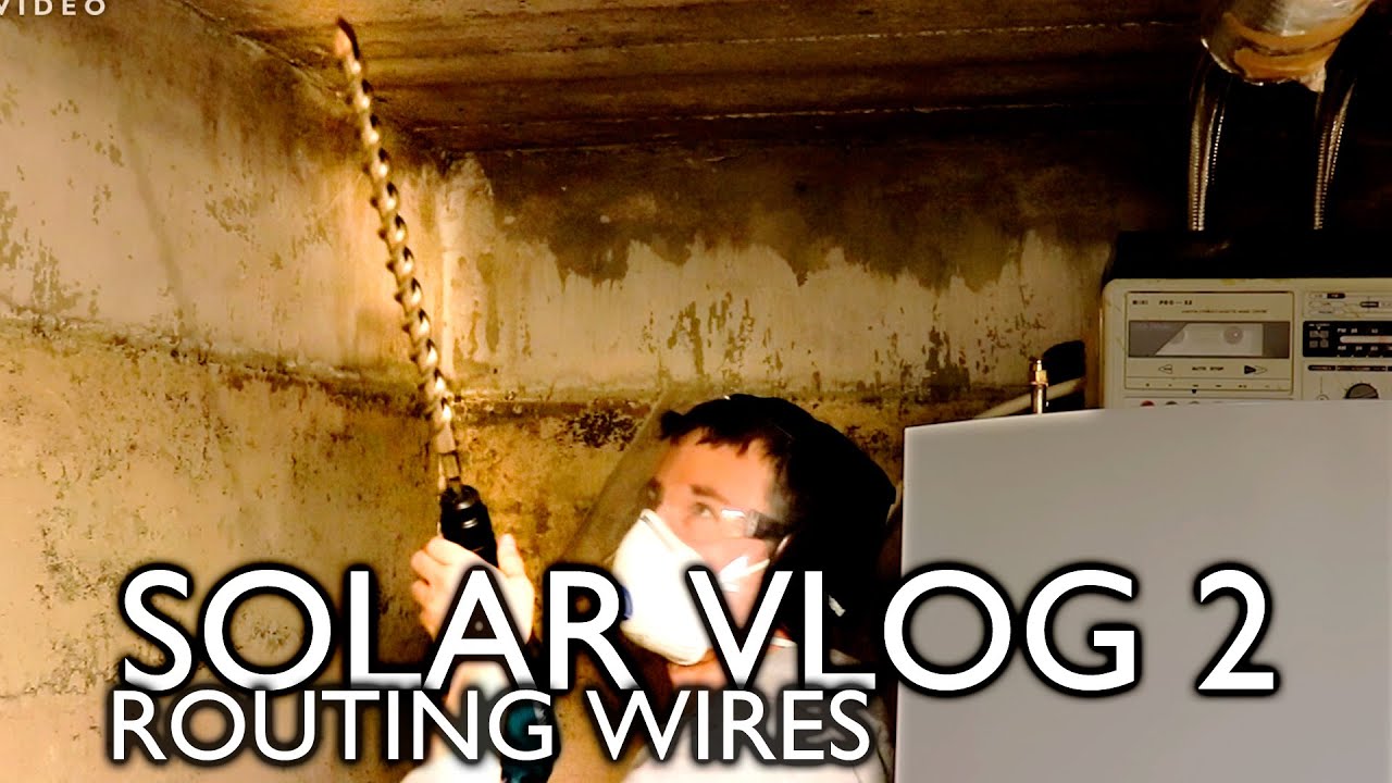 10 kW Hybrid Solar VLOG 2 - Solar and mains wiring prep - YouTube