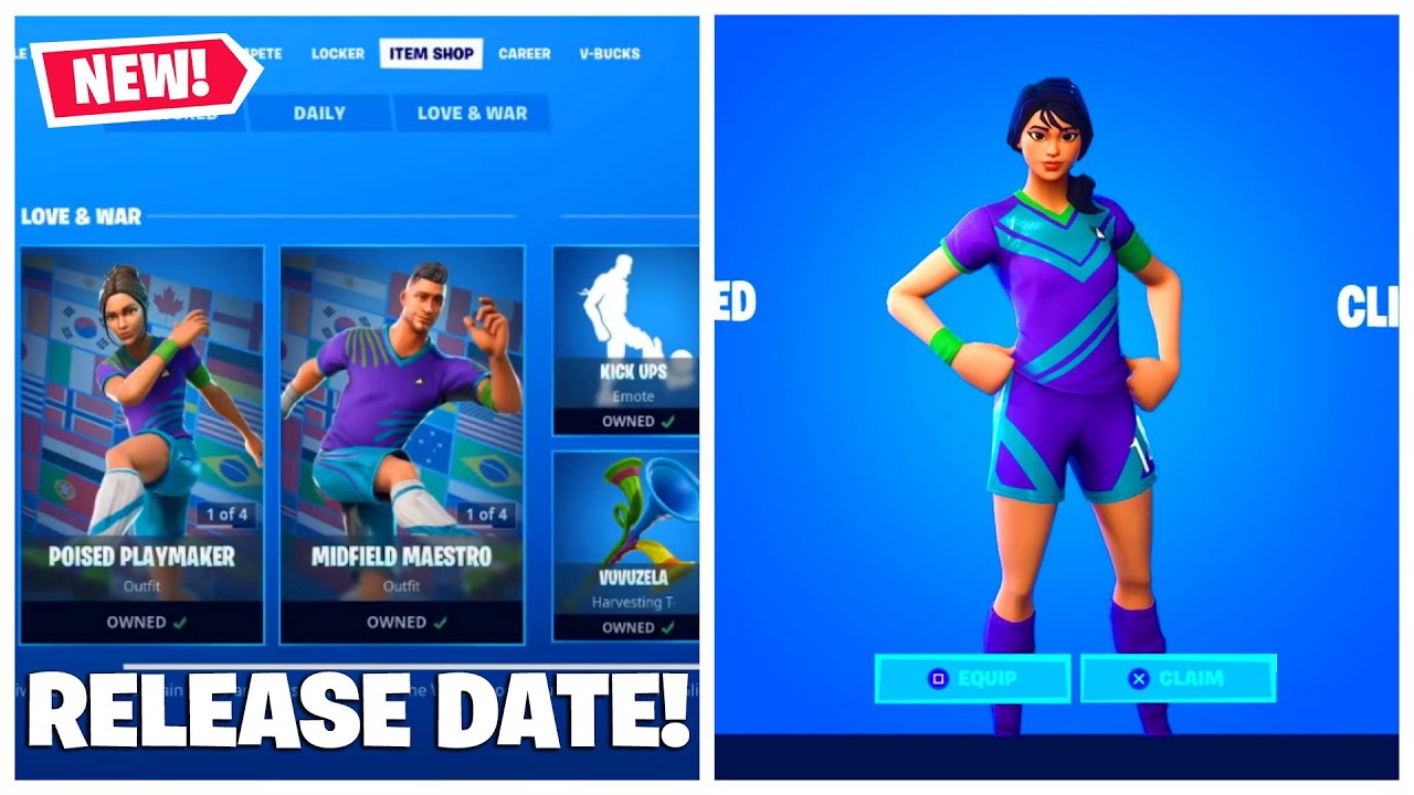 Fortnite Soccer Skins Item Shop Return NEW RELEASE DATE! (Soccer Skins ...