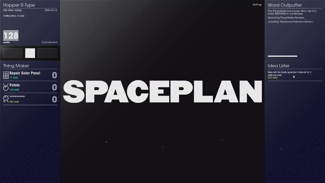 Spaceplan 1k Joules/Watts Speedrun - WR 2020 - YouTube