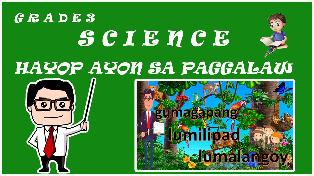 SCIENCE | MGA HAYOP AYON SA PAGGALAW | GRADE 3| TCHR LEON TV - YouTube