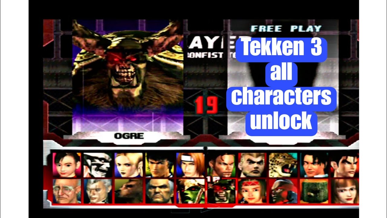 Tekken 3 all characters play !! All Player Unlock!! - YouTube