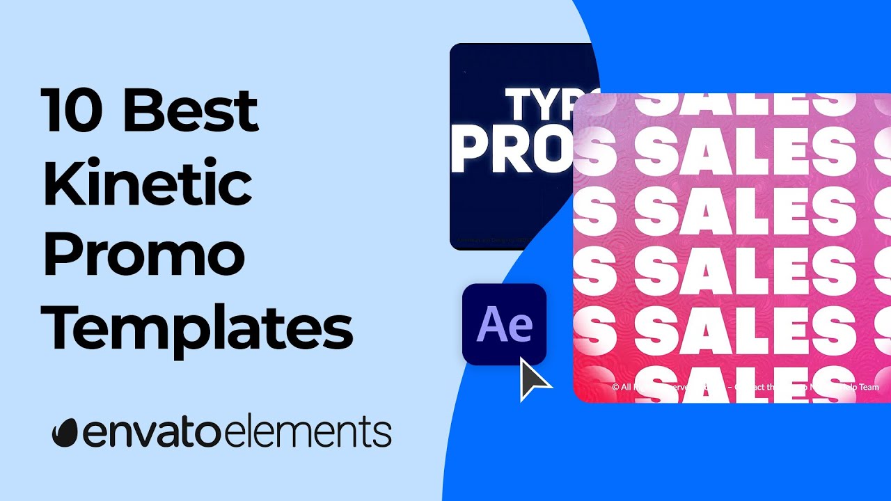 10 Best Kinetic Promo Templates for After Effects - YouTube