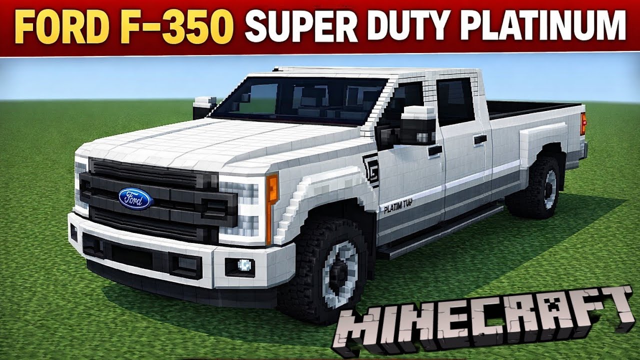 How To Build A Minecraft Ford F-350 Super Duty Platinum Build 🚛 | Ultra ...