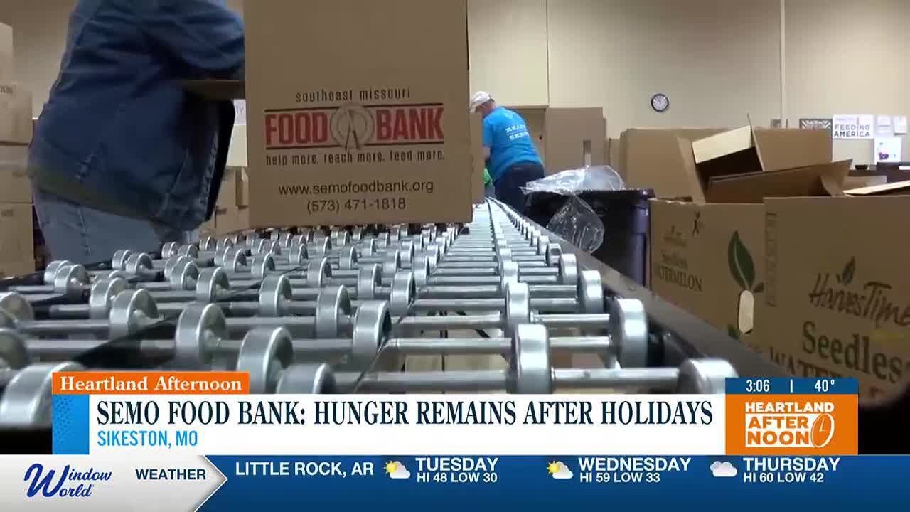 SEMO Food Bank: Hunger remains after holidays - YouTube