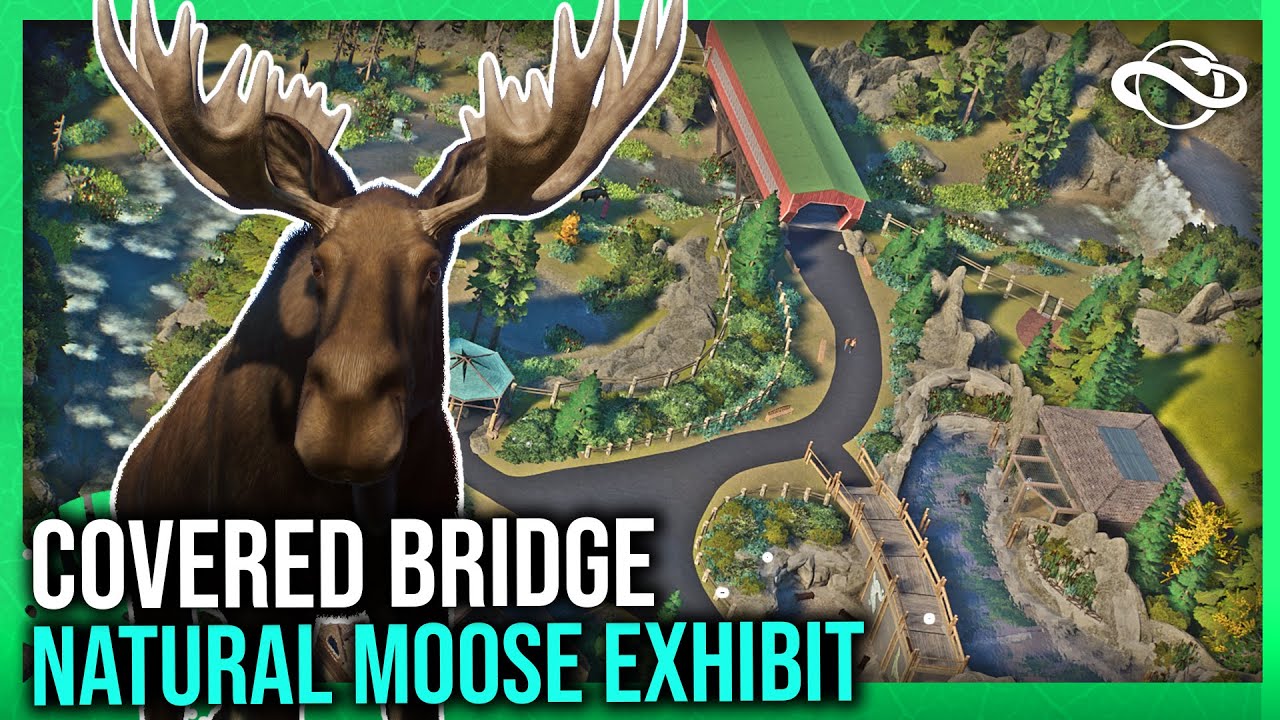 Covered Bridge for Moose & Progress Tour! - Sugar Pine Zoo - YouTube