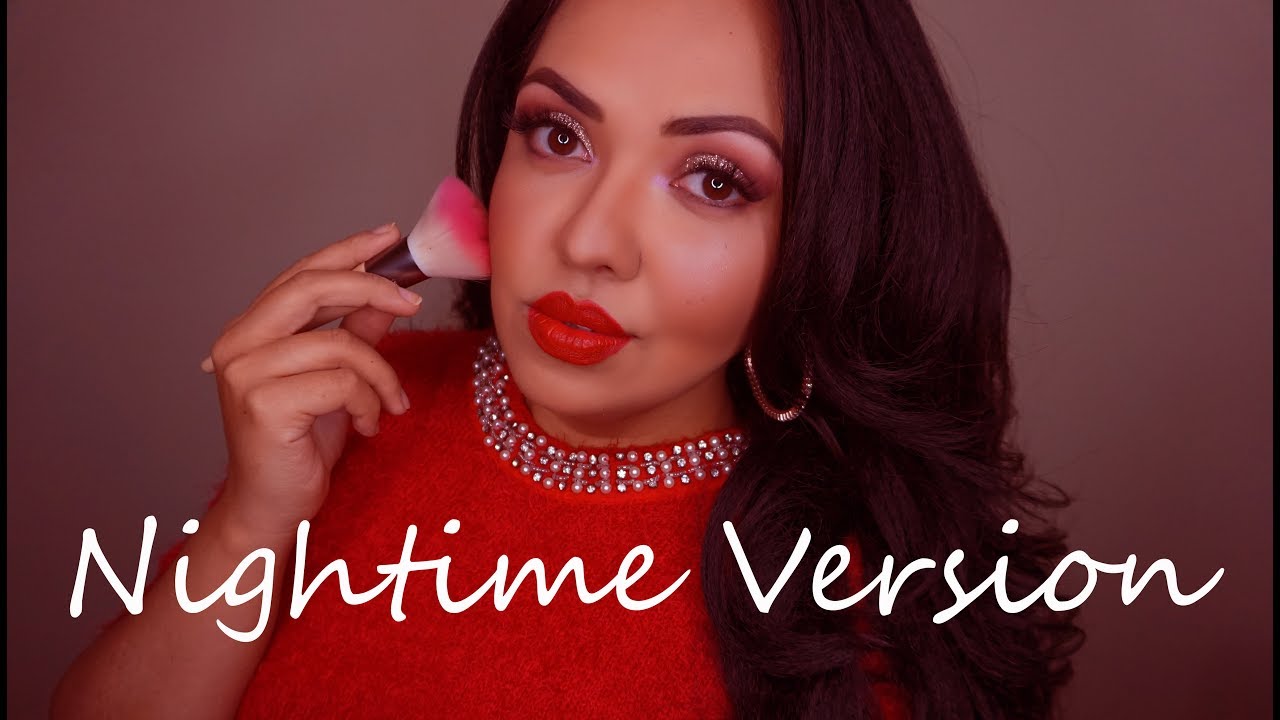 ASMR [Night version Filter] Relaxing Face Brushing and Positive Talk ...