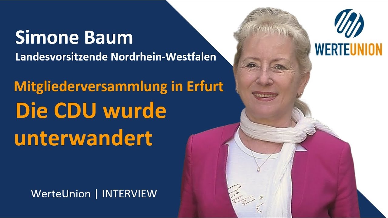 Die WerteUnion wächst weiter | Im Gespräch mit Simone Baum - YouTube