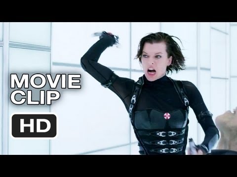 Resident Evil: Retribution Movie CLIP - Corridor Fight (2012) - Milla Jovovich Movie HD