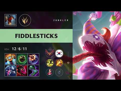 Fiddlesticks Jungle vs Nocturne - KR Grandmaster Patch 26.12