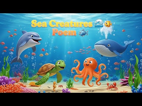“Under the Sea Poem 🐠 | Joyful Kids Rhyme About Sea Animals” - YouTube
