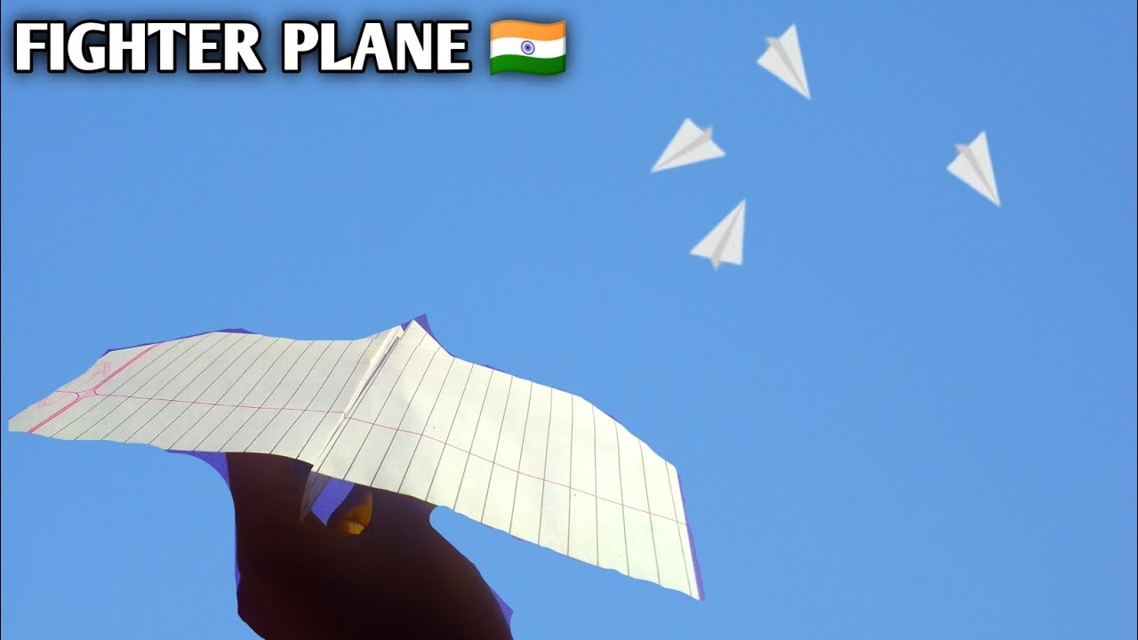 How to make a paper Fighter PLANE 🇮🇳 |How To Make paper airplane ...
