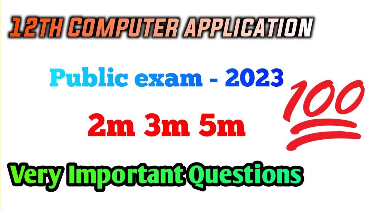 12th Computer Application Public Question Paper 2023 12th Computer 12th-computer-application-public-question-paper-2023-12th-computer