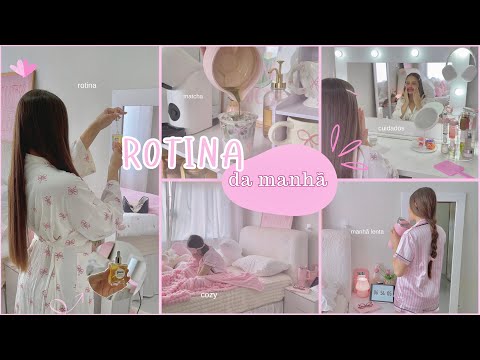 ROTINA DA MANHÃ౨ৎ˖| selfcare , matcha, cozy, asmr, soft girl, manhã lenta, aesthetic🎀🌟