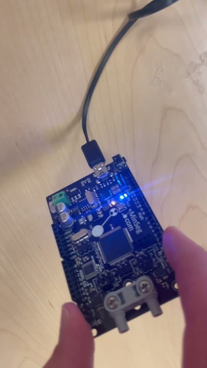 Demonstration of Brightening of LED as Arduino Board Rotates from 0° to ...