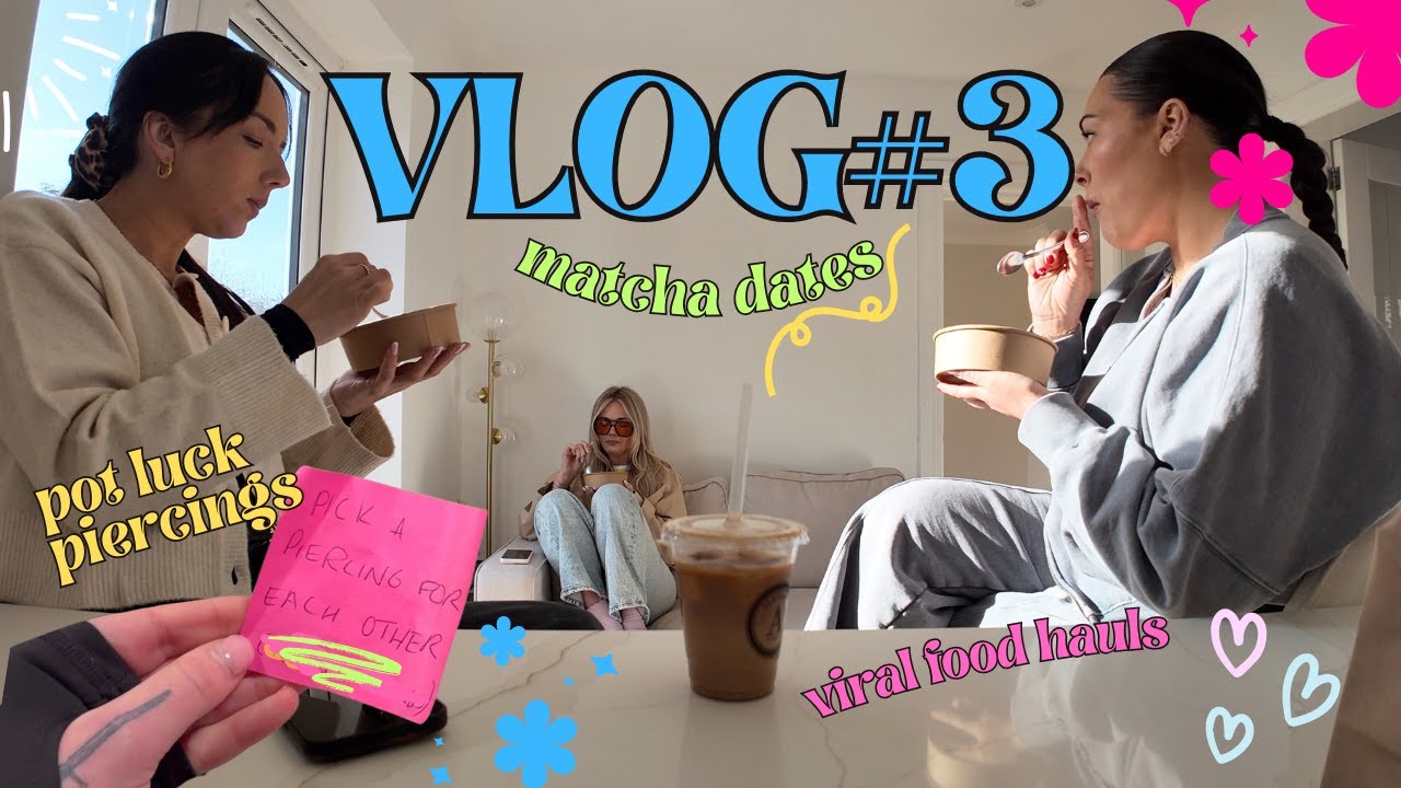 RECORDING DAY| NEW PIERCINGS | CAR RIDES | GIRLS OVERHEARD VLOGS - YouTube