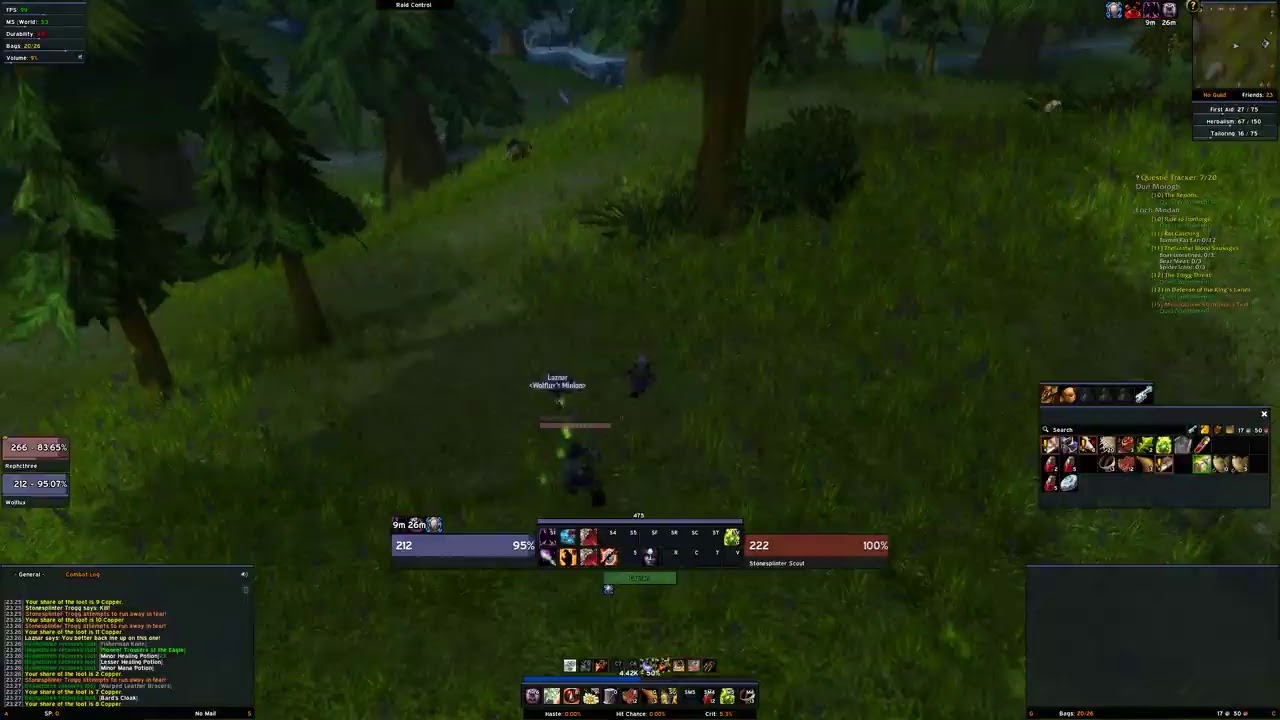 WoW Classic HC Challenge Duo Warlock/Pally Levels 1-11 - YouTube