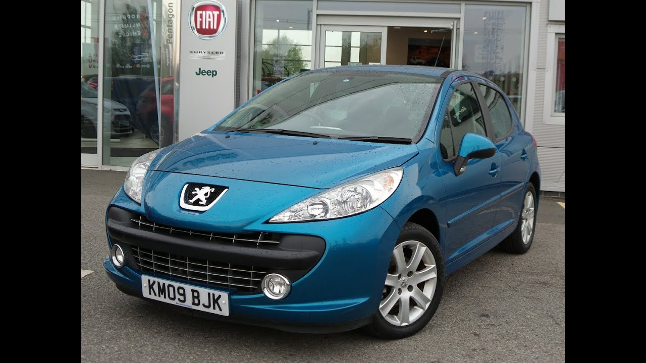 2009 09 Peugeot 207 1.6 HDi 90 Sport 5dr in blue - YouTube