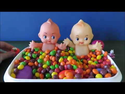 Learn colors baby dolls and glue beads candy and enjoy with YOUKU in ...