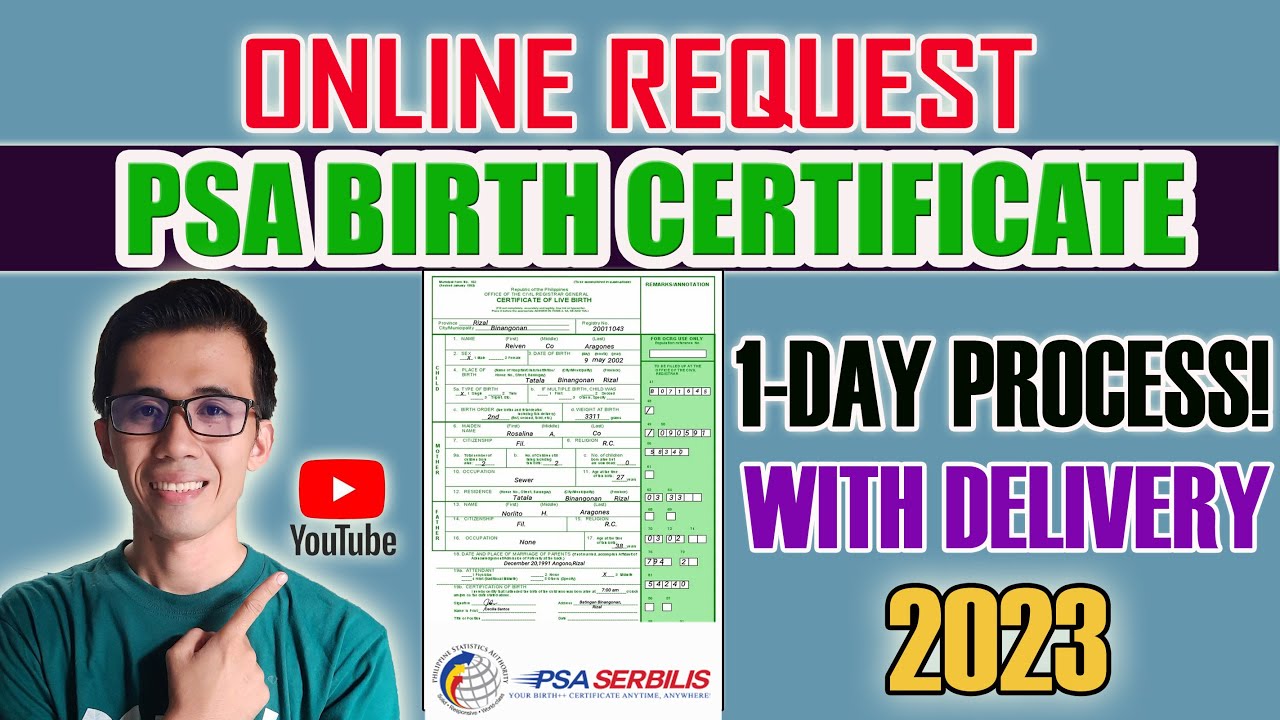 PAANO KUMUHA KA NG COPY NG BIRTH CERTIFICATE | ONLINE PSA BIRT ...