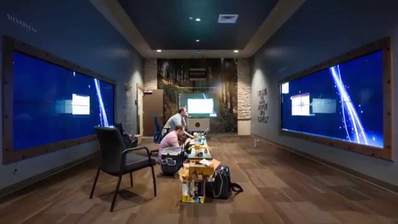AVI-SPL Interactive Video Wall Timelapse - YouTube