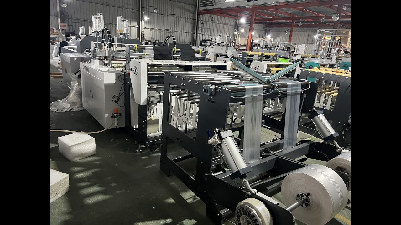 Automatic heat sealing and heat cutting T-shirt /vest bag making ...