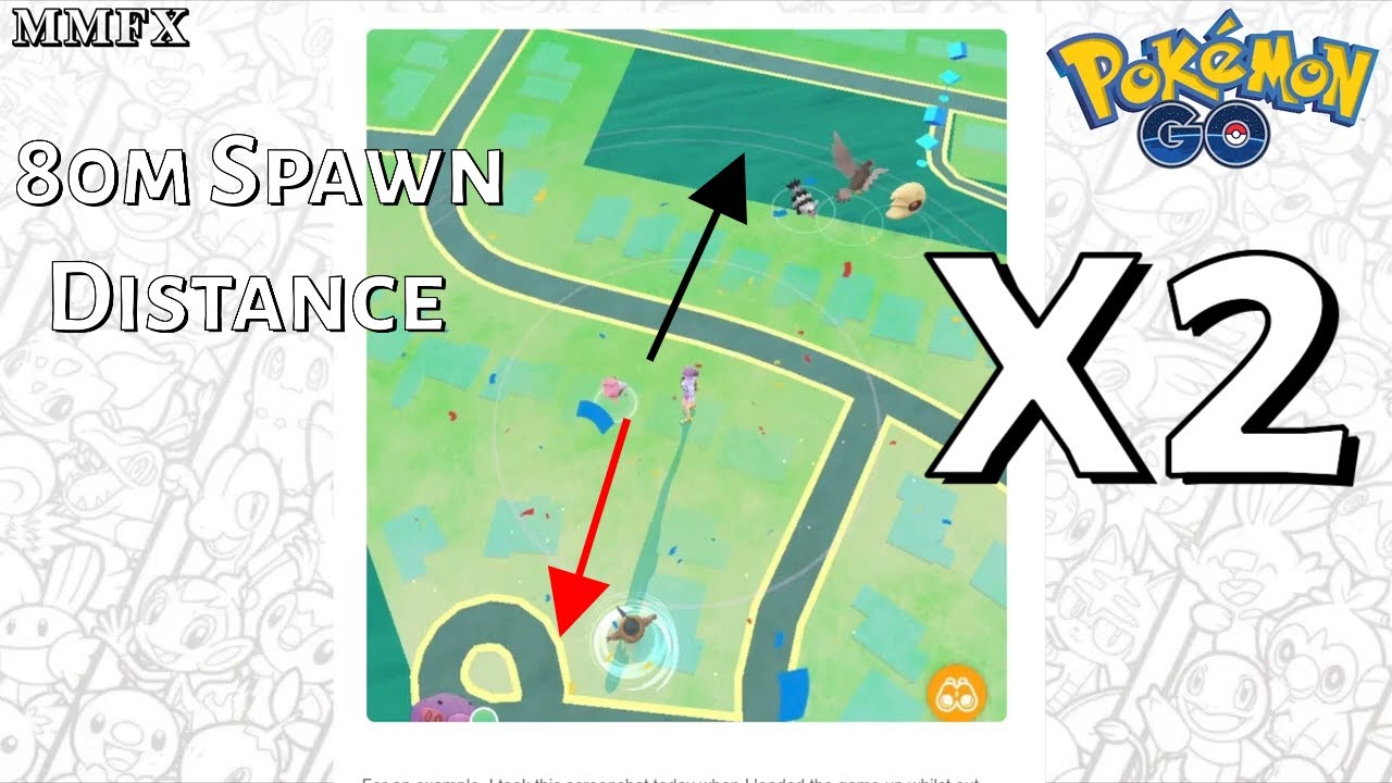 DOUBLE POKEMON SPAWN RADIUS!!!! - YouTube