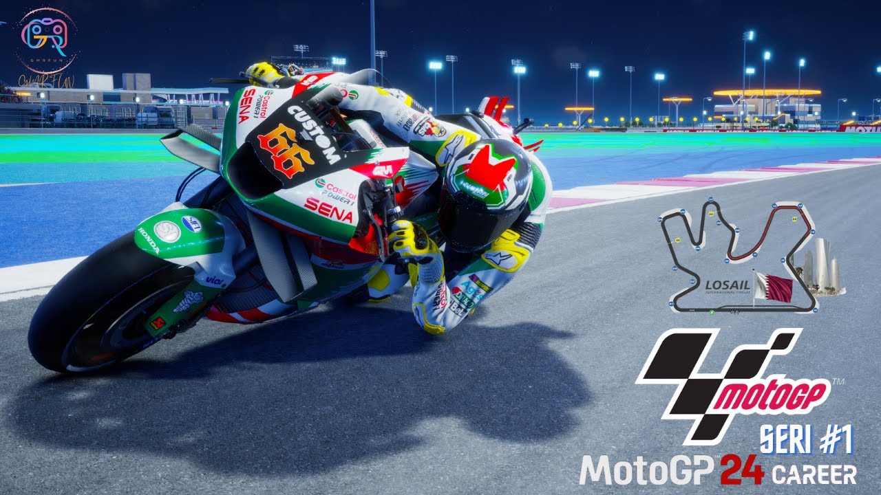 MotoGP 24 CAREER MODE | Seri #1 Lusail International Circuit (4K, 21:9 ...