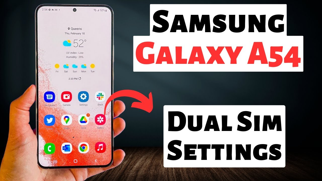 Samsung Galaxy A54 Dual Sim Card Settings || Dual Sim Settings || Dual ...