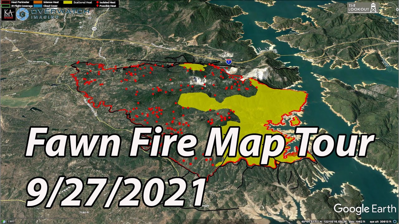 Fawn Fire Map Tour - 9/27/2021 - YouTube