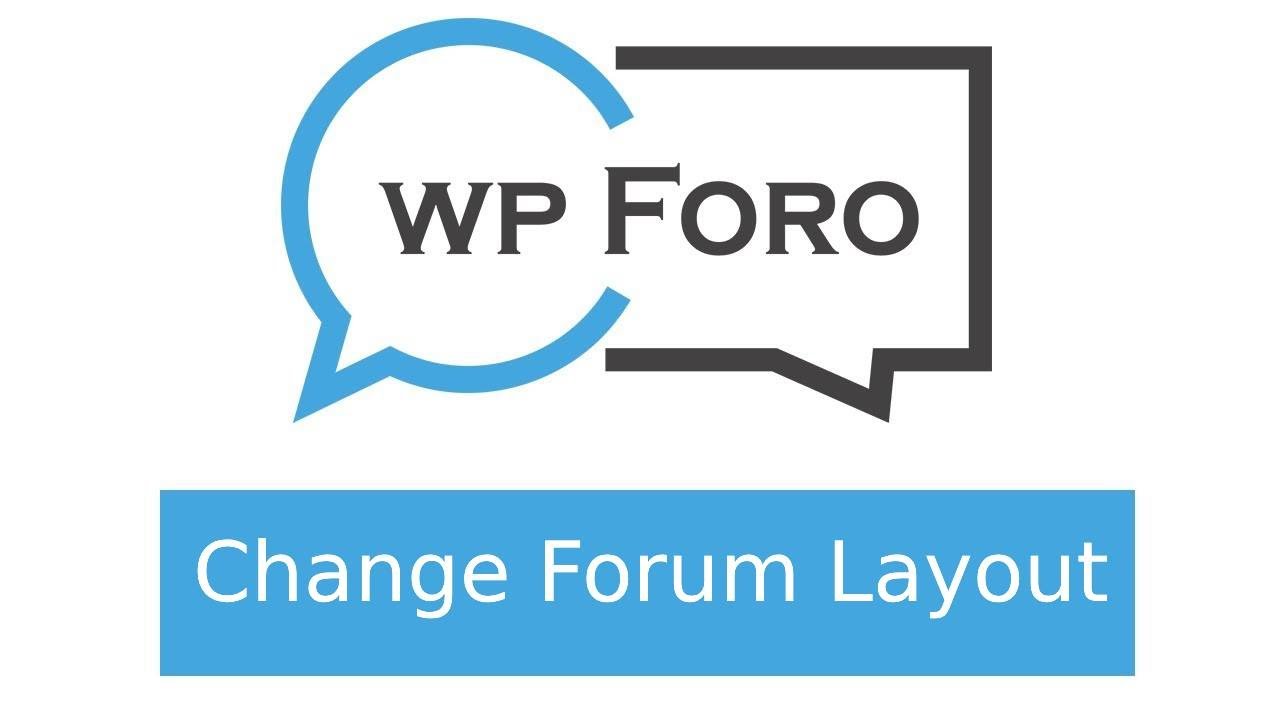 How to Change WordPress wpForo Forum Layout - YouTube