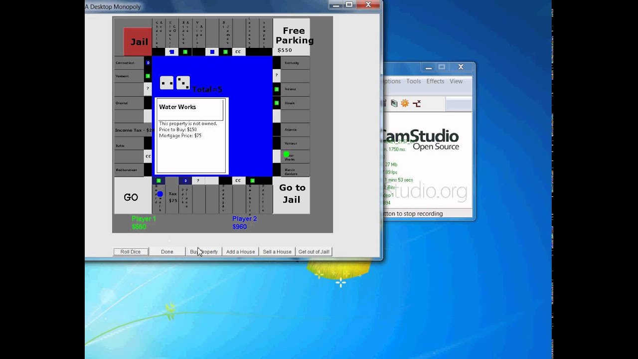 JAVA Monopoly Implementation - YouTube