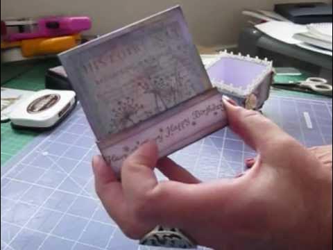 How to make a 3D card in a box - part 4 - YouTube