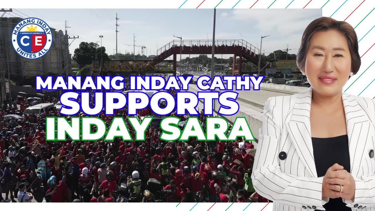 Manang Inday Cathy Supports Inday Sara QC Caravan - YouTube