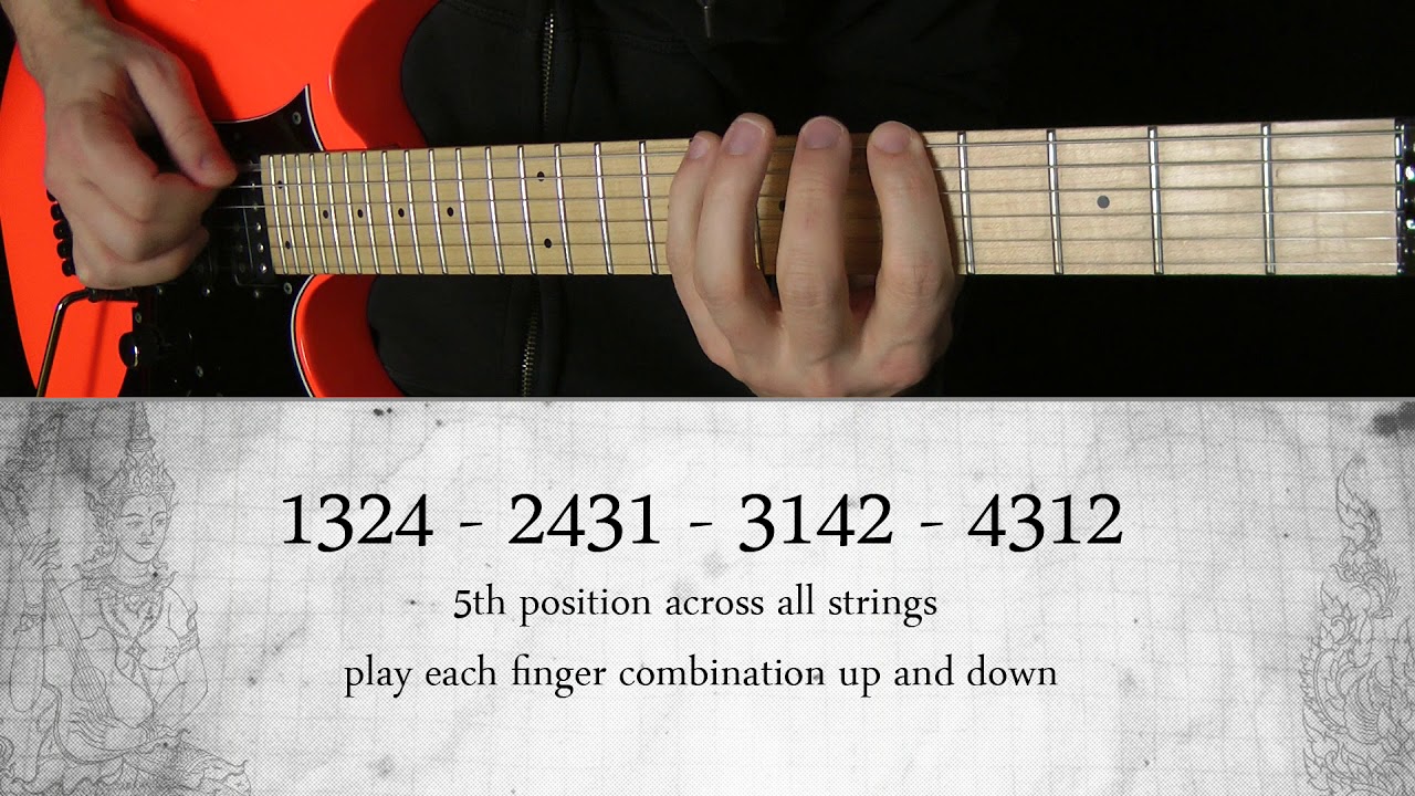 Guitar Yoga 2 / Pt. 34 - Permutations Workout Preparation Practice ...