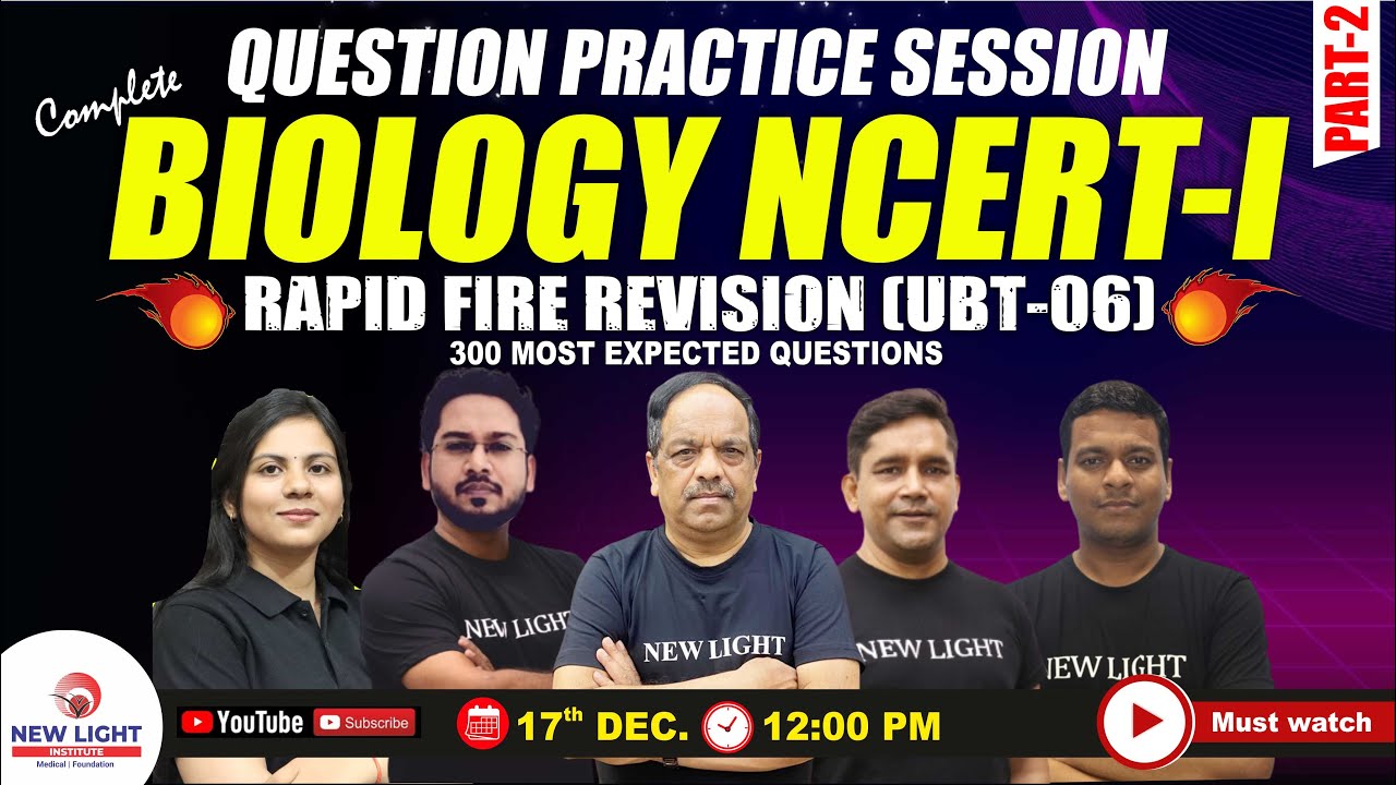LIVE NEET 2025 | BIOLOGY QUESTION PRACTICE SESSION | COMPETE NCERT-XI ...