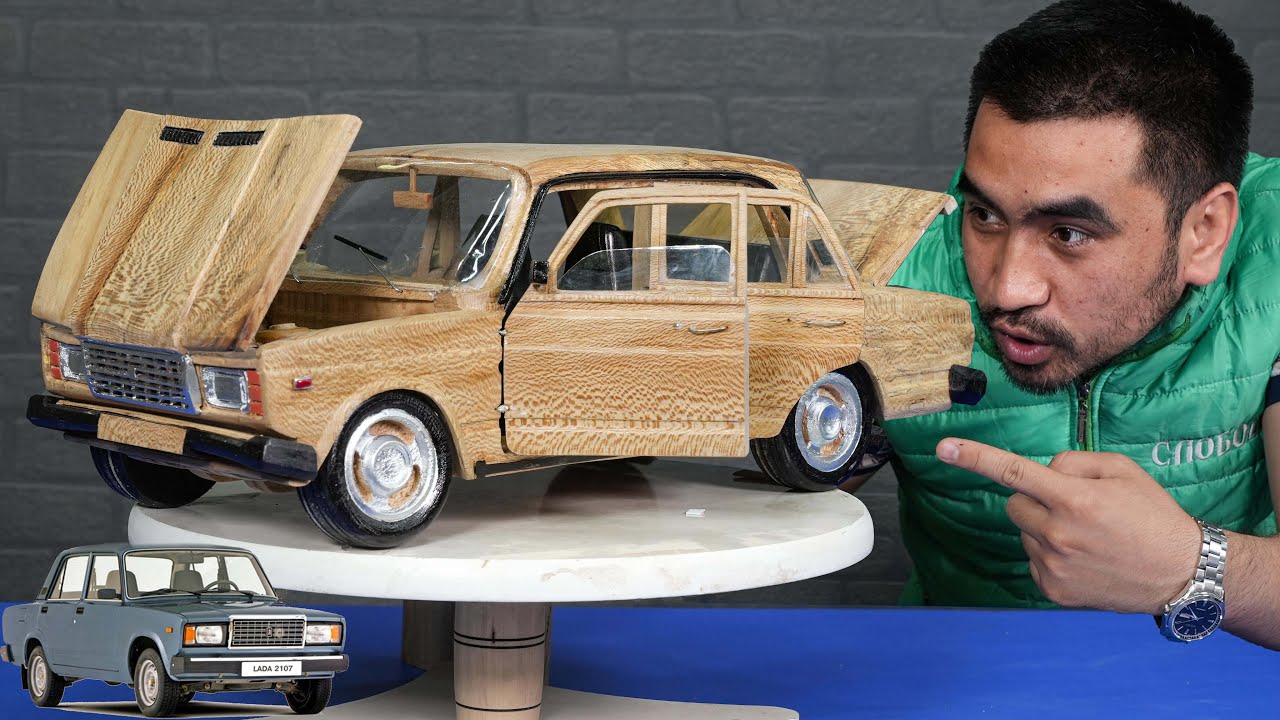 Lada ВАЗ 2107 Out of Wood - Wood Carving - YouTube
