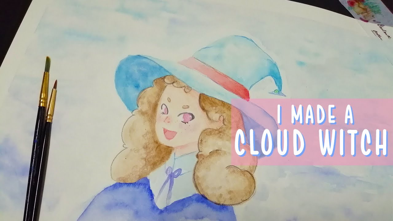 Cloud Witch Watercolor - YouTube