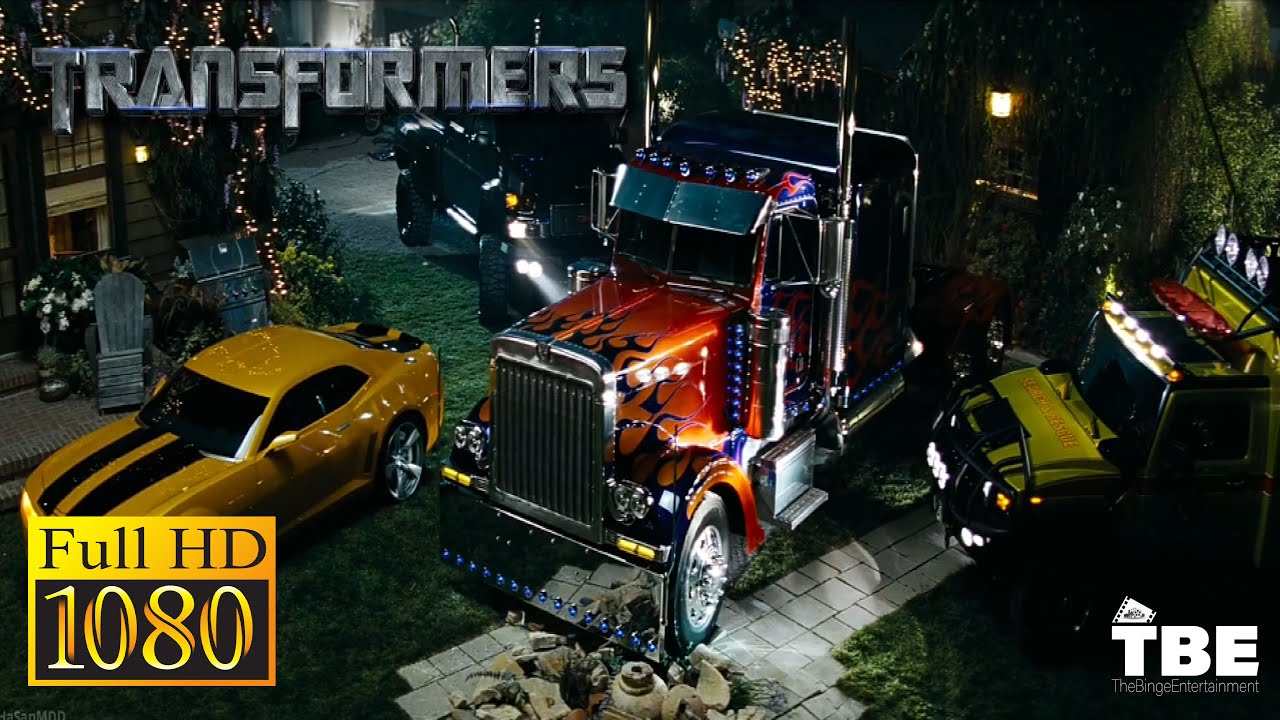Autobots At Sam's House Scene | Transformer (2007) - YouTube