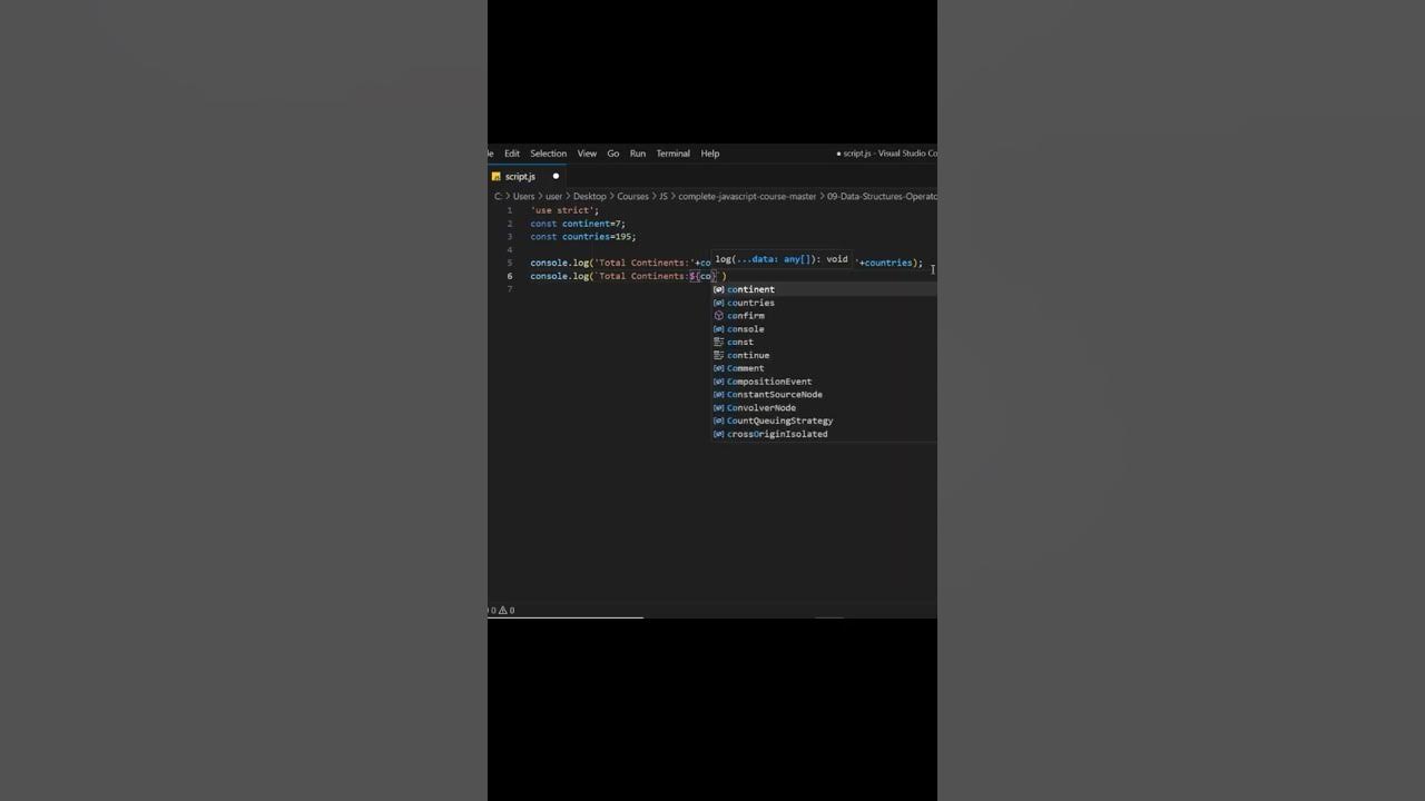 How To Use Template Literals In Js Template Literals In Javascript Youtube 0283