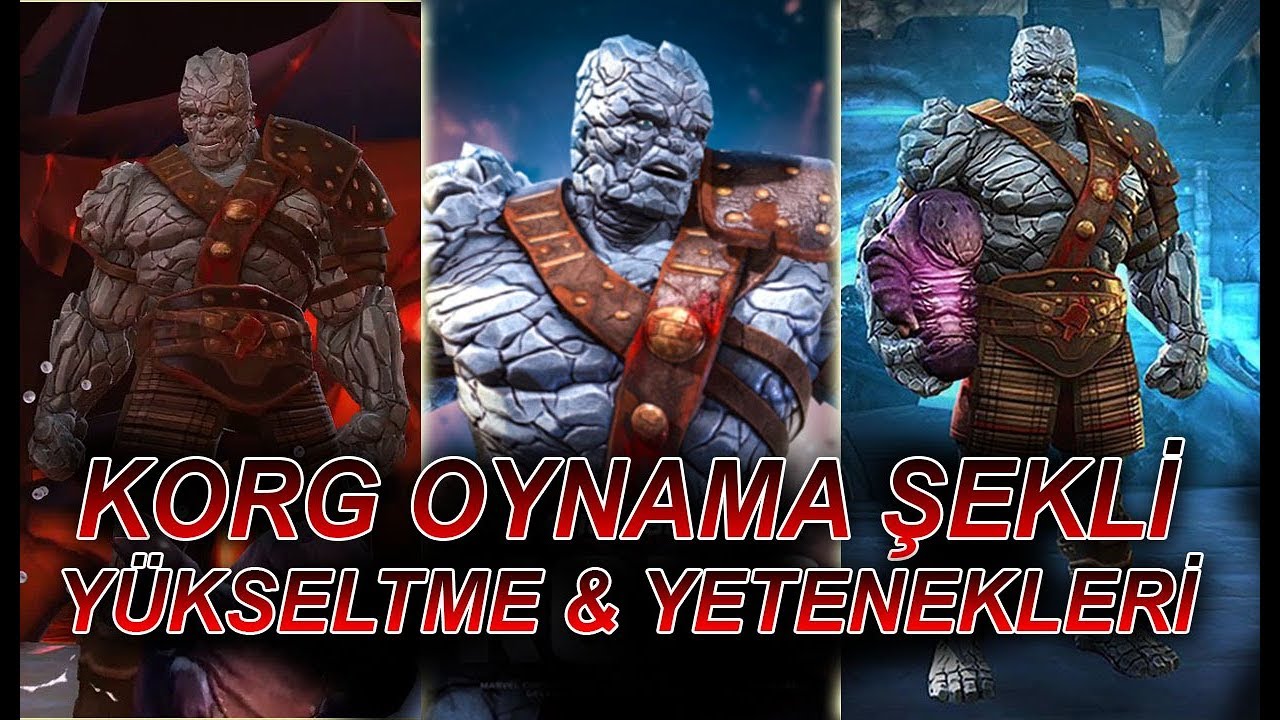 KORG GAME PLAY + RANK UP + ABILITY FULL - MCOC - MARVEL CONTEST OF ...