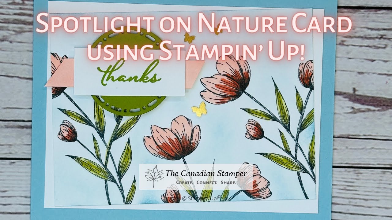 Spotlight on Nature Project using Stampin' Up! - YouTube