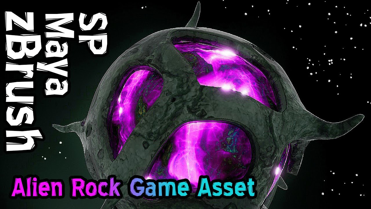 Alien Planet - Game Asset Full Pipeline (zBrush, Maya, Substance) - YouTube