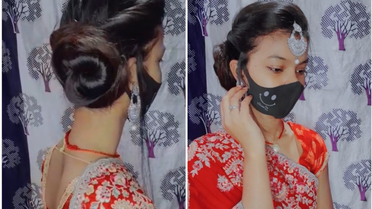 Bridal & Easy hairstyle with side juda # Magtika hairstyle shorts ...