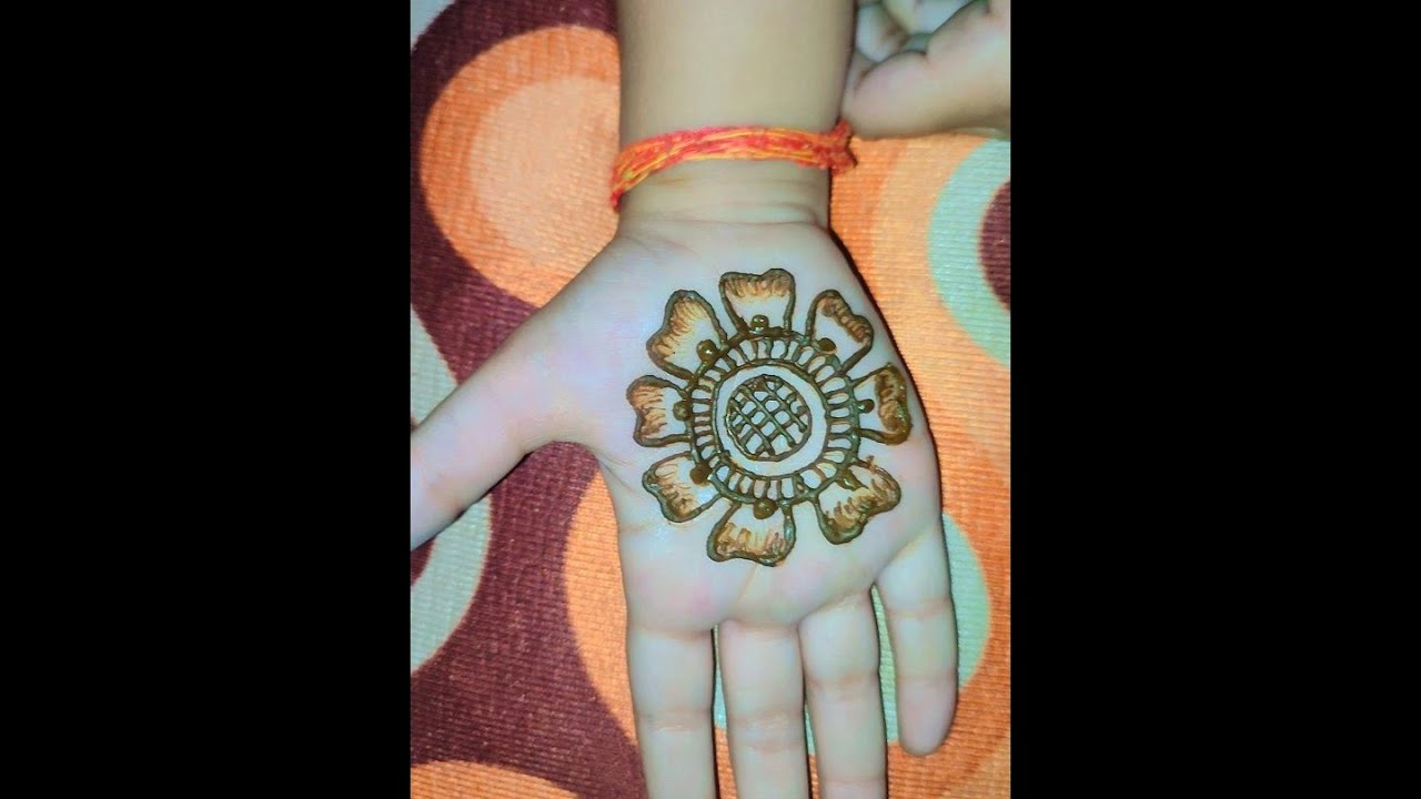 Baby hand mehndi design || Baby girl mehndi|| small girl mehndi - YouTube