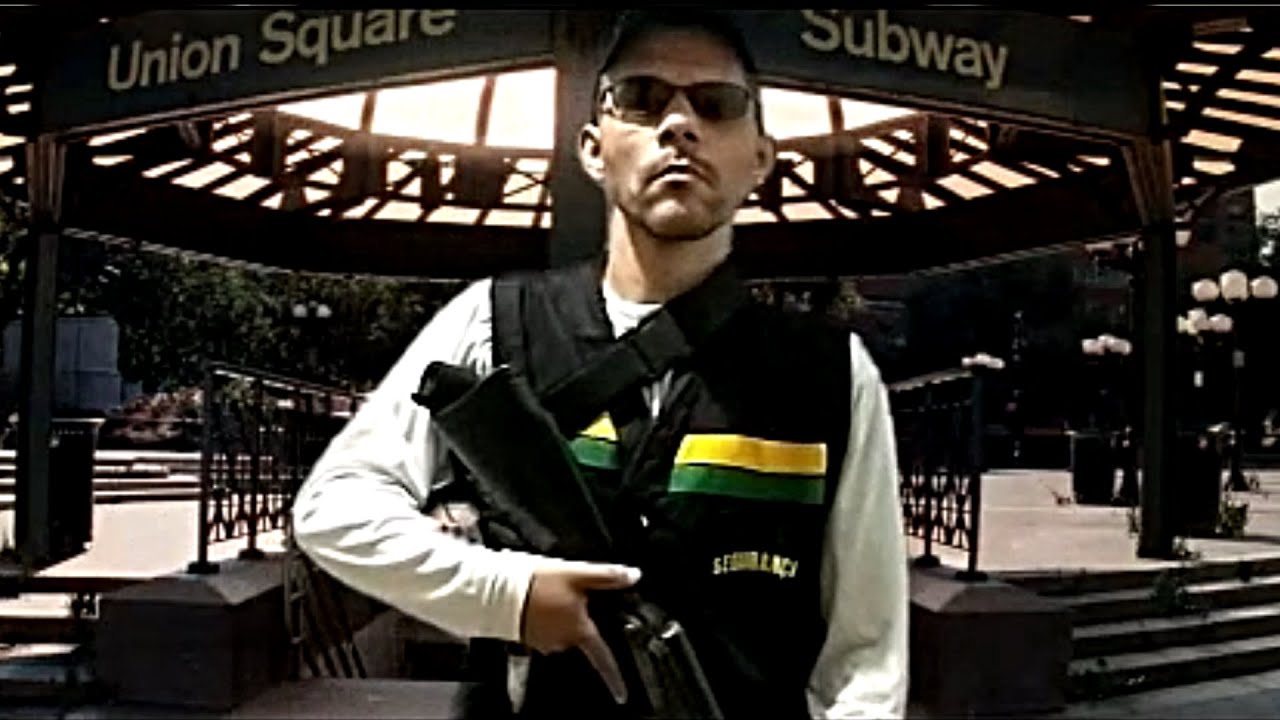 O AGENTE DE SEGURANÇA ALEX BEHM NO CENÁRIO DO FILME EU SOU A LENDA ...