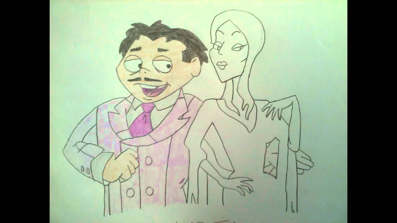 The Addams Family Drawing - YouTube