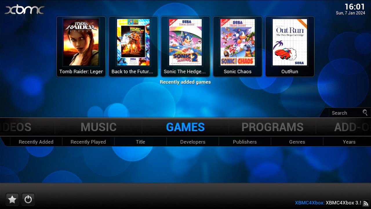 WIP: XBMC4Xbox - Introducing Advanced Games Library - YouTube